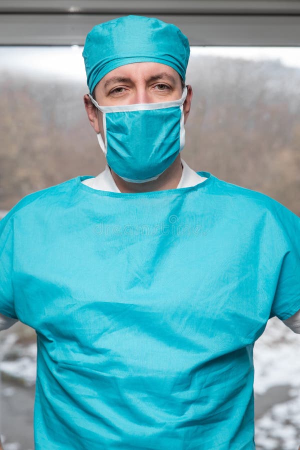 Portrait of a Surgeon in Work Clothes Stock Image - Image of surgeon ...