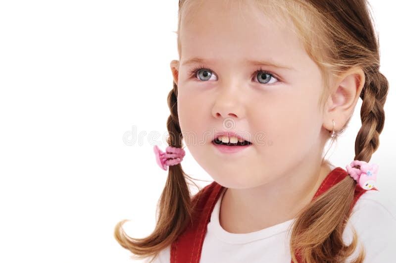Portrait of Surprised Child Stock Image - Image of carefree, detail ...