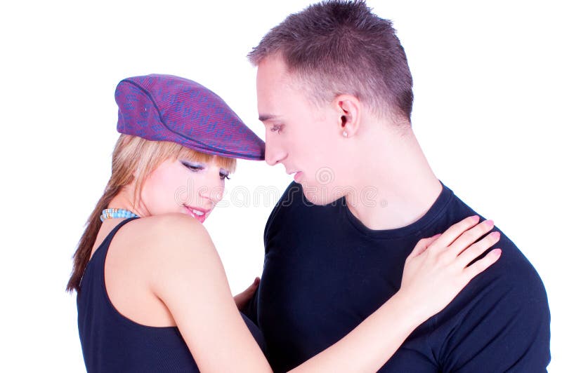 A Portrait of a Sweet Couple Dancing Stock Photo - Image of female ...