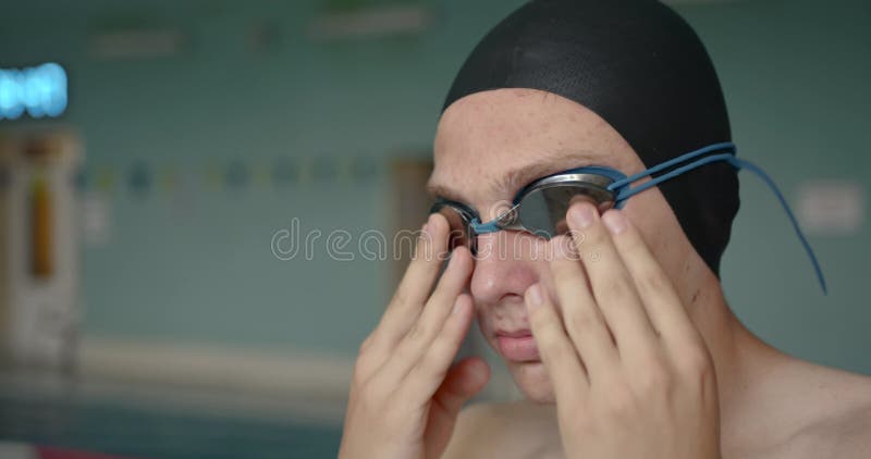 Male Swimming Coach Going By The Swimming Pool Stock Video Video Of