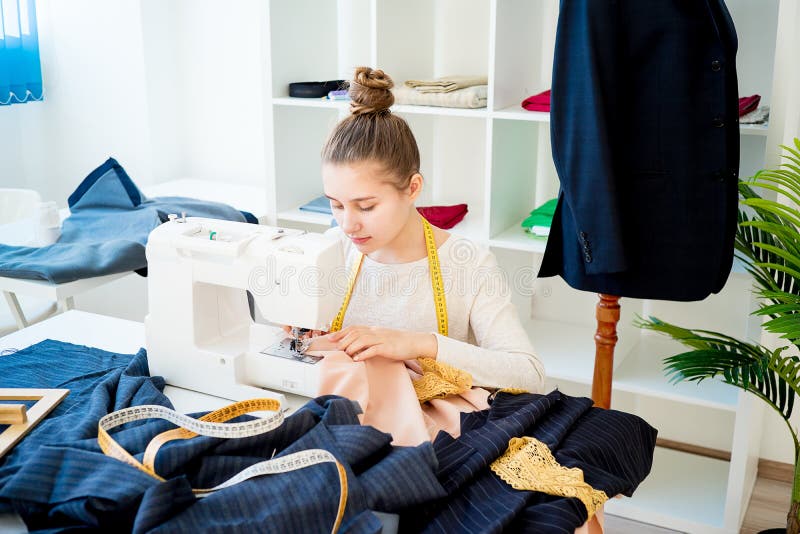 Portrait of a tailor stock photo. Image of workshop, dress - 89730622