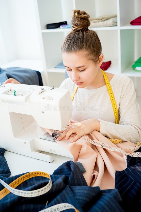 Portrait of a tailor stock photo. Image of dressmaker - 89730686