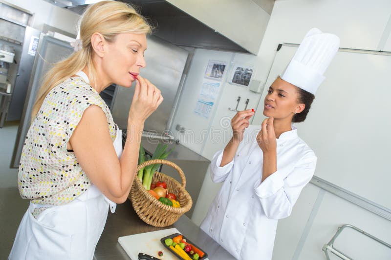 Portrait taster chef stock image. Image of cooking, cook - 273525275