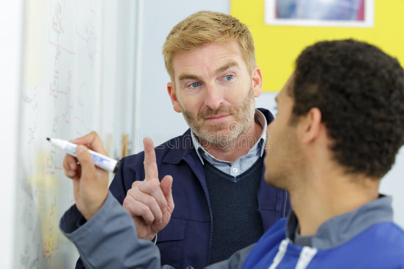 Portrait Teacher in Engineering Classroom Stock Photo - Image of ...