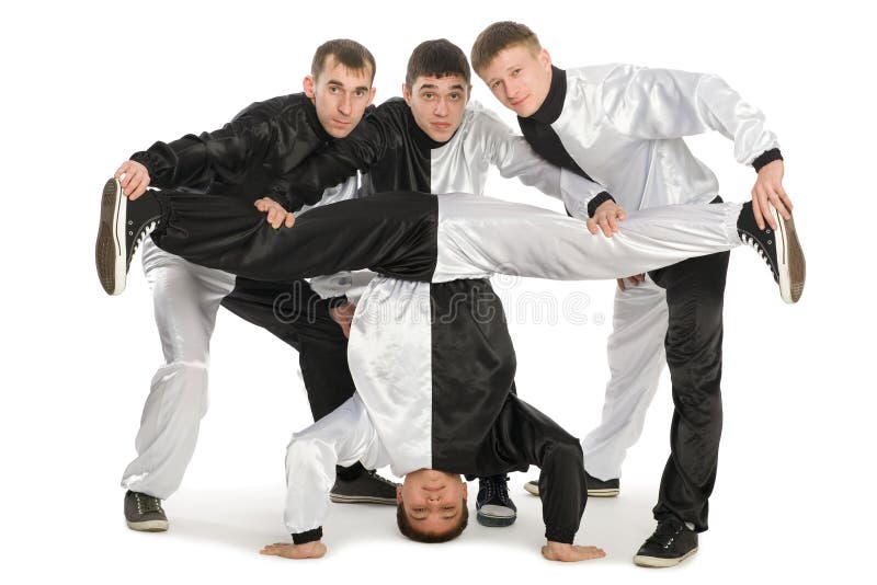 Portrait of a Team of Young Break Dancers Stock Photo - Image of ...