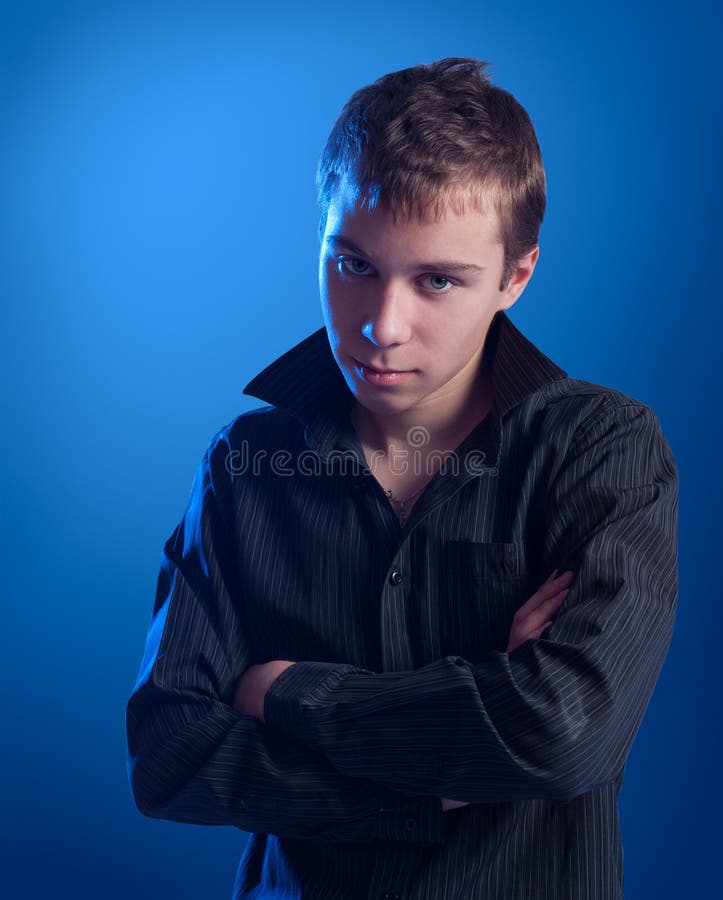 Rebellious teen boy stock image. Image of caucasian, trendy - 19316395