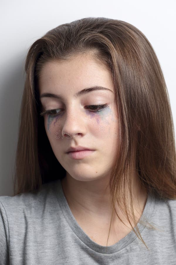 Portrait of a Teenager with a Serious Face. Stock Image - Image of ...