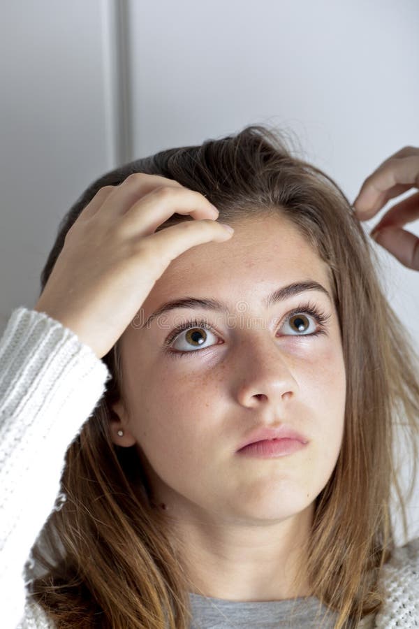 Portrait of a Teenager with a Serious Face. Stock Photo - Image of ...