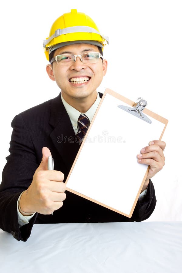 Portrait engineer stock image. Image of person, building - 30017141