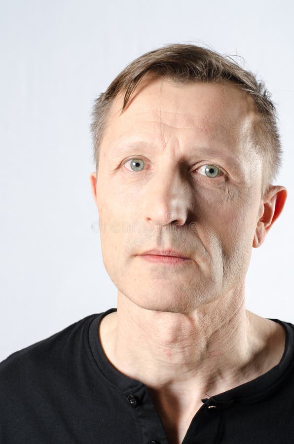 Portrait thinking man stock image. Image of face, camera - 50863177