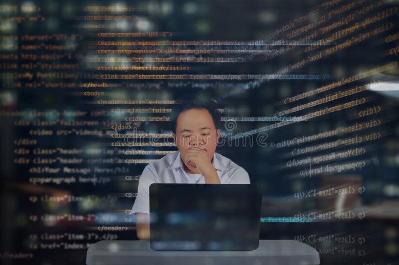 Angry and Furious Web Developer. Stressed Out. Stock Photo - Image of ...