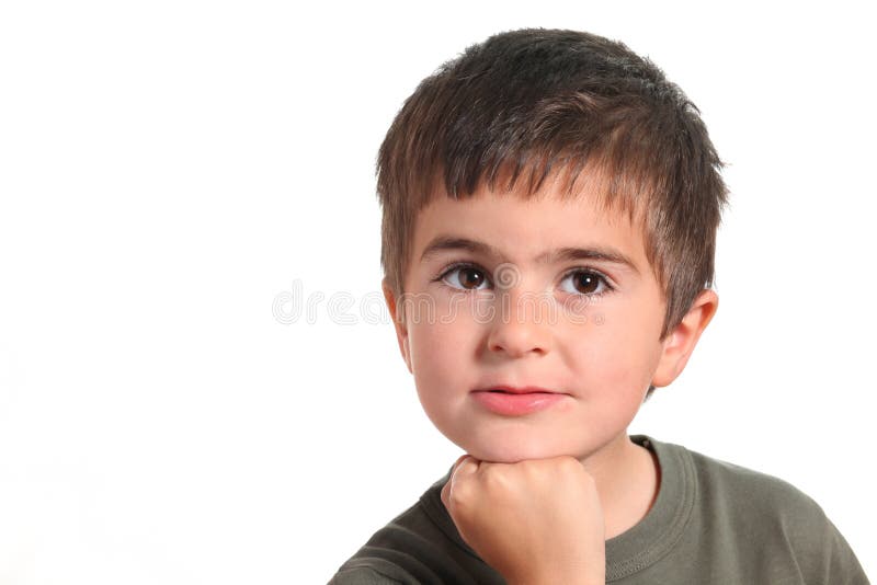 Boy half face stock image. Image of looks, white, seriously - 13672197