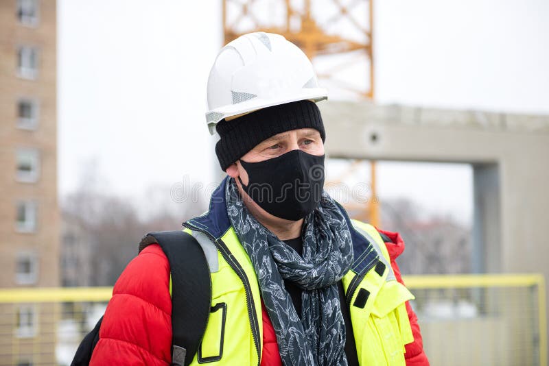 Portrait of Thoughtful Civil Engineer Architect Wearing Hardhat and ... Portrait of Thoughtful Civil Engineer Architect Wearing Hardhat and ...