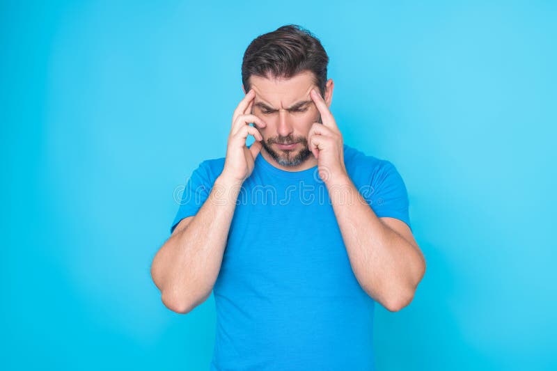 Portrait of Thoughtful Guy Making Choice. Handsome Man Thinking on ...