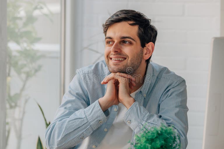 Thoughtful Young Man with Decision Making Stock Image - Image of male ...