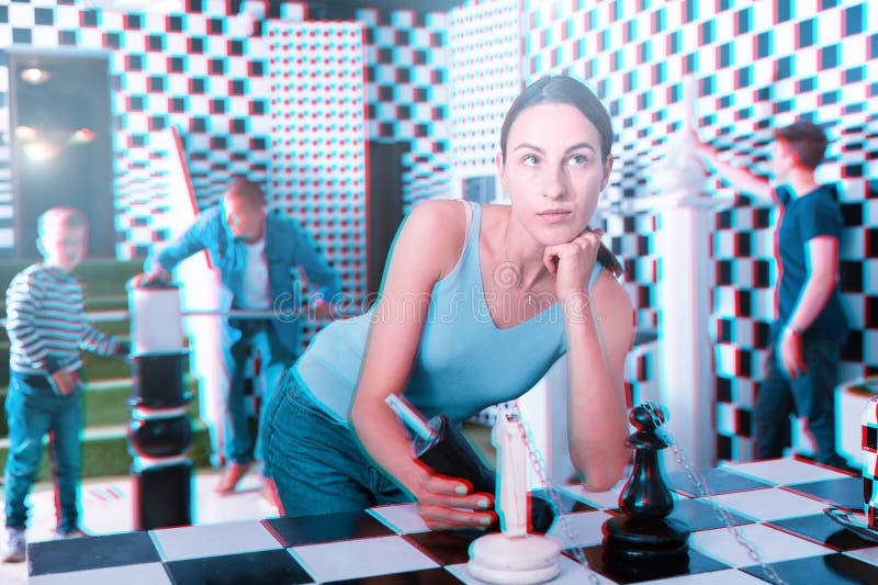 Portrait of a Thoughtful Young Woman in a Quest Room Stock Image ... Portrait of a Thoughtful Young Woman in a Quest Room Stock Image ...