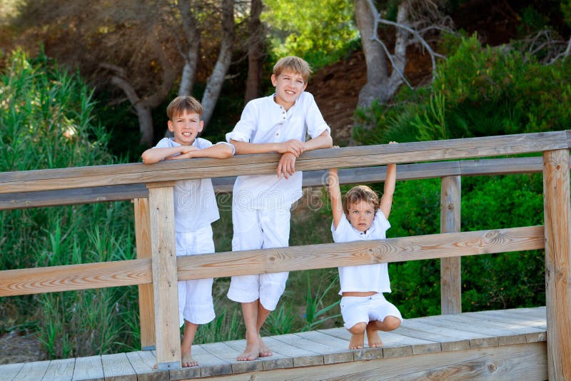 Portrait of three brothers stock image. Image of male - 36612501