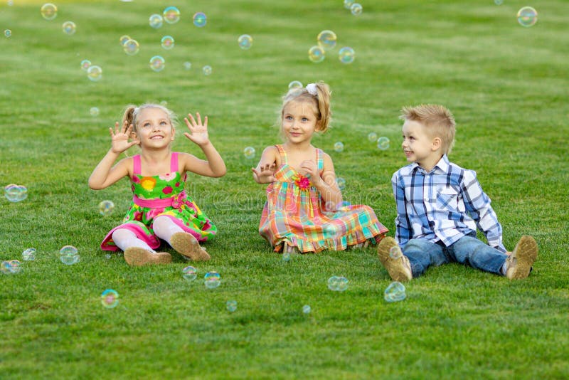 Portrait of three friends stock image. Image of children - 30579843