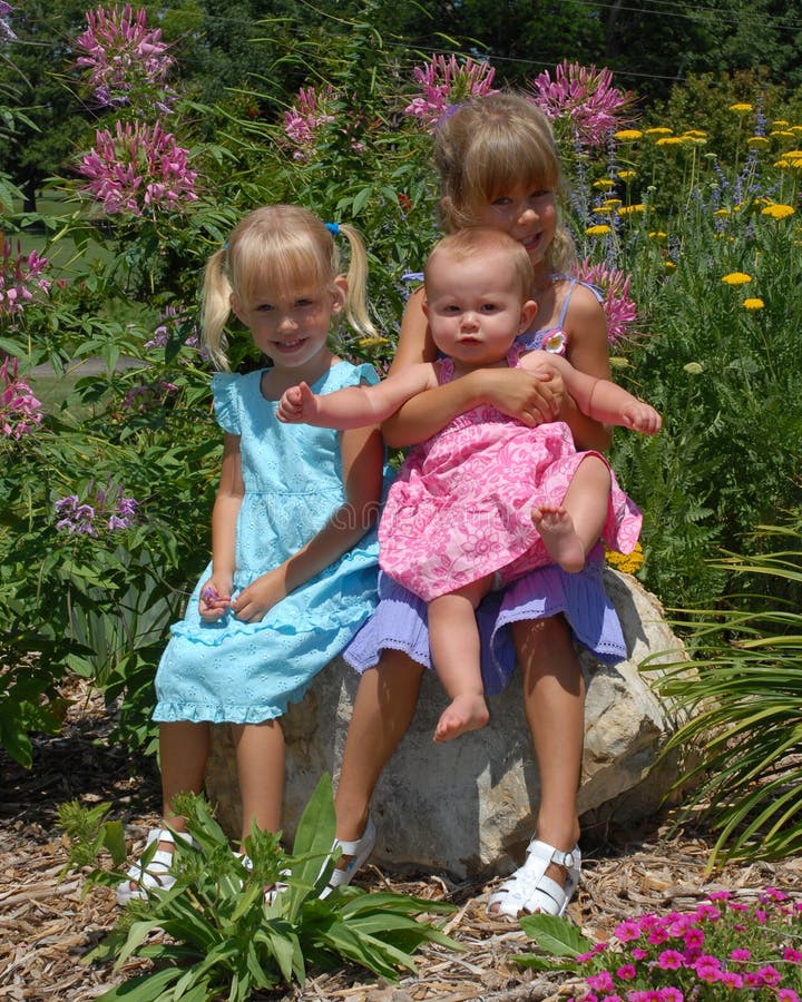 Portrait of three sisters stock image. Image of smiling - 2797227