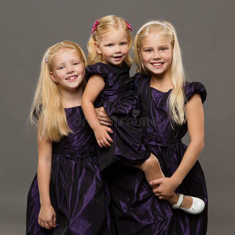Portrait of three sisters stock photo. Image of positive - 37186582