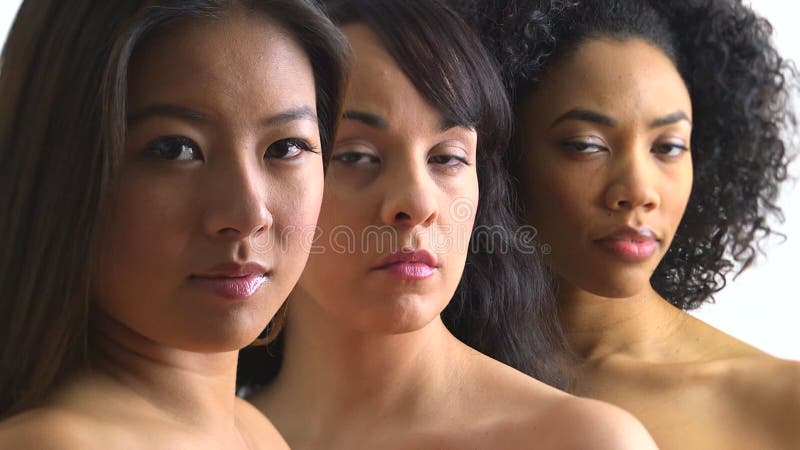 Portrait of Three Happy Women Stock Video - Video of person, women ...