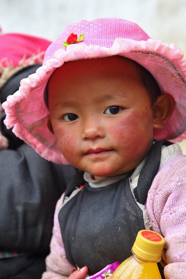 Portrait of Tibetan Boy, Nepal Editorial Photo - Image of children ...