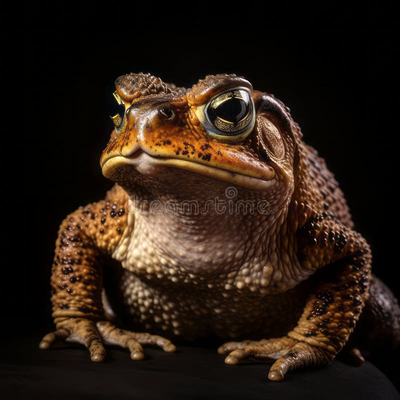 Portrait of a Toad: the Enigmatic Amphibian Stock Illustration ...