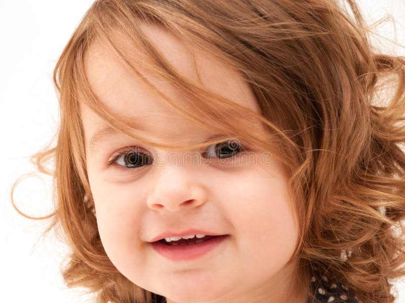 Portrait of Toddler Smiling Stock Image - Image of toddler, caucasian ...