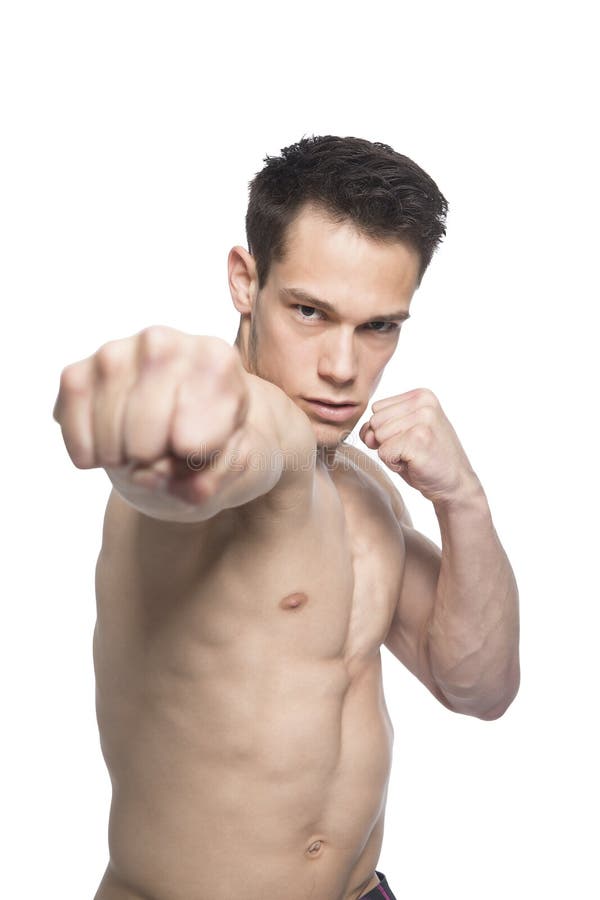 Portrait of Tough Boxing Guy Stock Photo - Image of body, beautiful ...