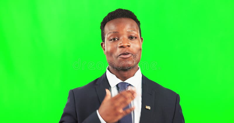 Black Man, Hand on Face and Green Screen for Skincare and Self Care ...