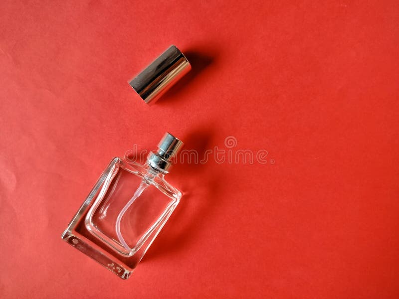 Portrait of a Transparent Perfume Bottle Stock Image - Image of brand ...