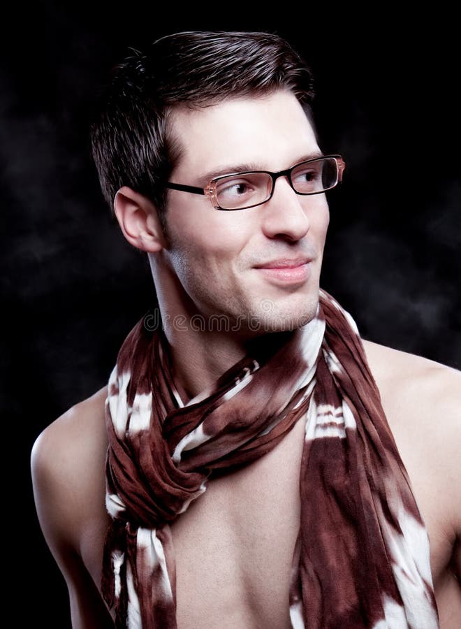 A Portrait about a Trendy Attractive Guy Stock Photo - Image of ...