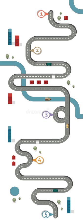 White without Text Business Workflow Roadmap, Infographic Flat Lay ...