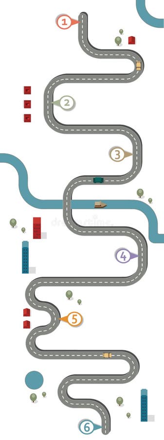 White without Text Business Workflow Roadmap, Infographic Flat Lay ...