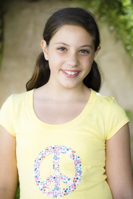 Portrait of Tween Girl stock image. Image of toothy, tween - 10978951