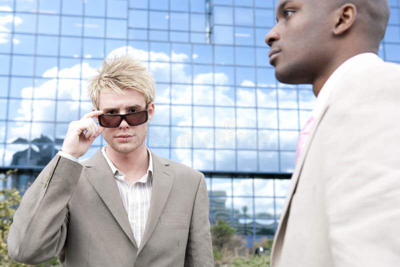 Portrait of Two stock image. Image of glasses, modern - 25194857