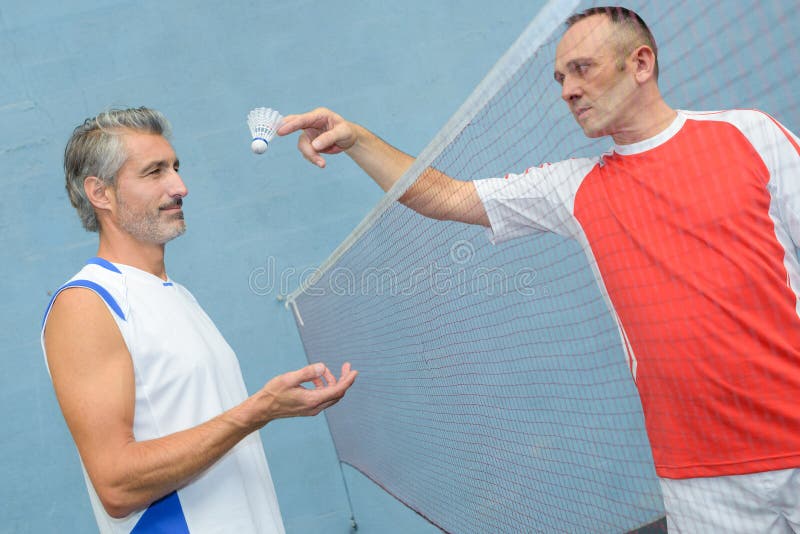 Portrait Two Badminton Players Stock Photos - Free & Royalty-Free Stock ...
