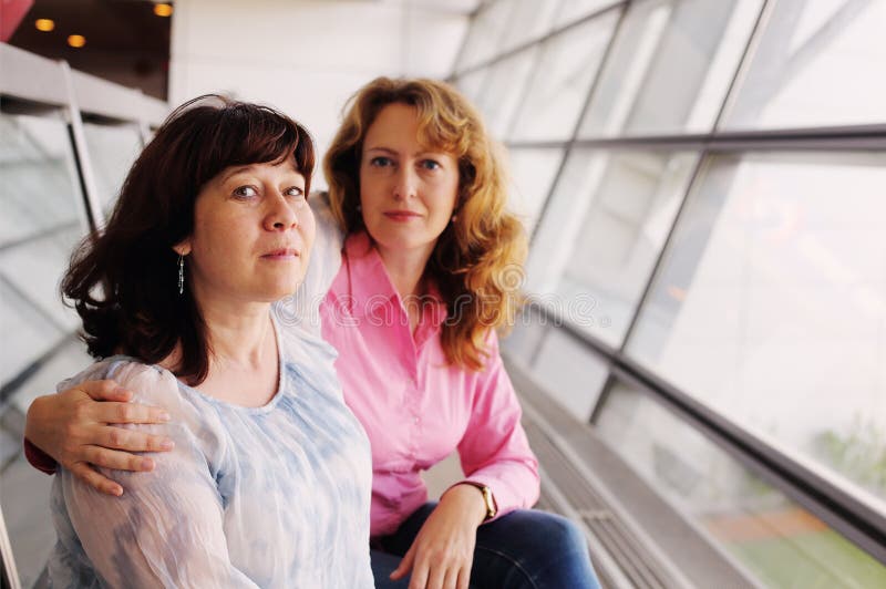 Portrait of Two Beautiful Women Stock Photo - Image of girl, freedom ...