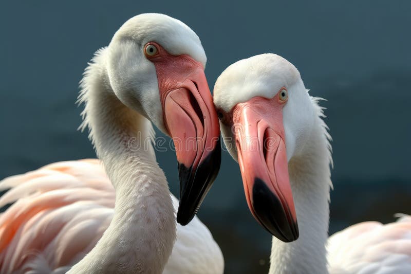 Portrait of Two flamingos stock image. Image of wildlife - 286341233