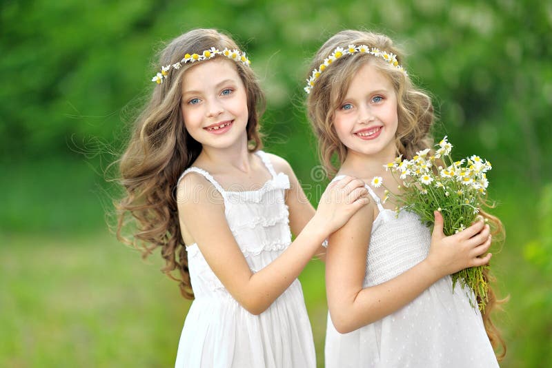 Portrait of two girls stock photo. Image of friendship - 42979322