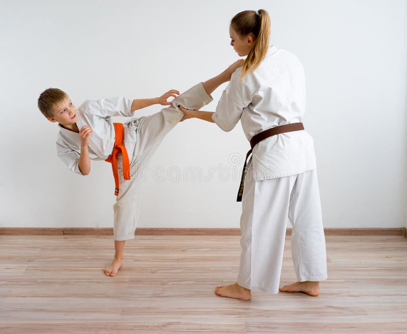 Karate kids training stock photo. Image of karate, fighter - 106697844