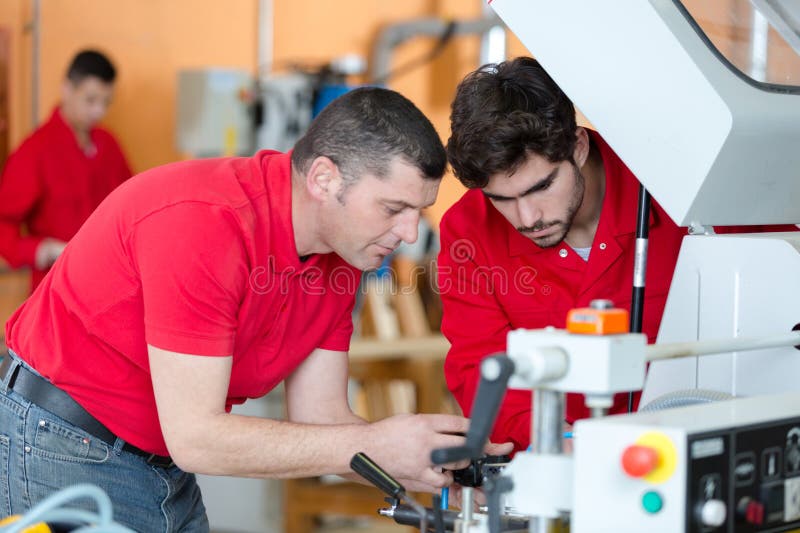 Portrait Two Male Maintenance Worker Stock Photo - Image of engineer ...