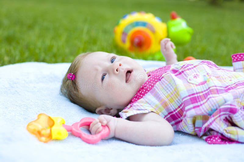 Portrait the Two-month Baby Stock Image - Image of childhood, daughter ...