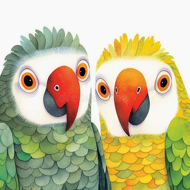 Two Parrots Stock Illustrations – 646 Two Parrots Stock Illustrations ...