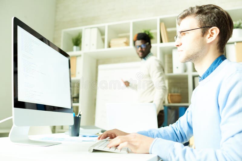 It Specialists in Web Studio Stock Image - Image of coder, programming ...