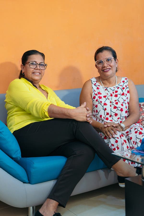 Portrait of Two Senior Women Outdoors Stock Photo - Image of happy ...