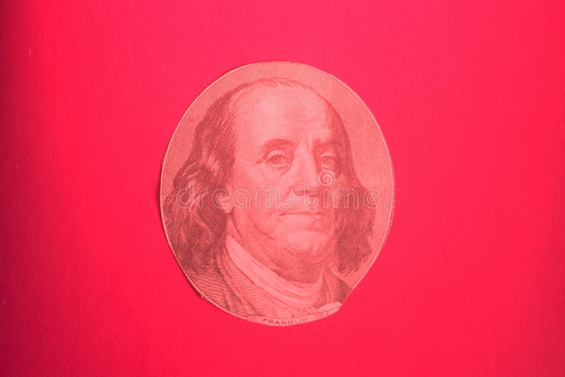 Portrait Of U.S. President Benjamin Franklin Stock Image - Image of ...