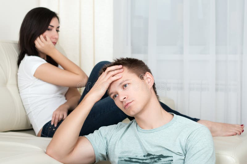 Portrait of Unhappy Couple Having Problems Stock Image - Image of ...