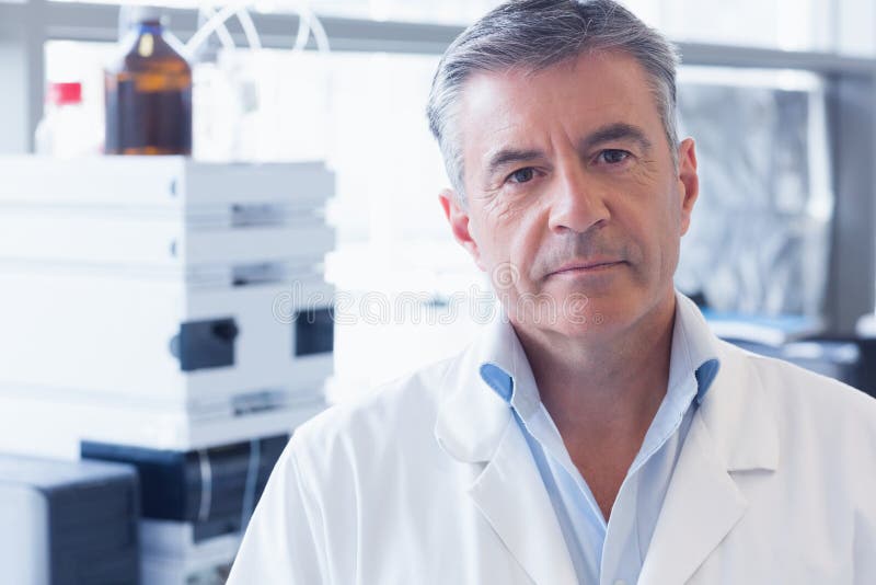 Portrait of an Unsmiling Scientist Wearing Lab Coat Stock Image - Image ... Portrait of an Unsmiling Scientist Wearing Lab Coat Stock Image - Image ...