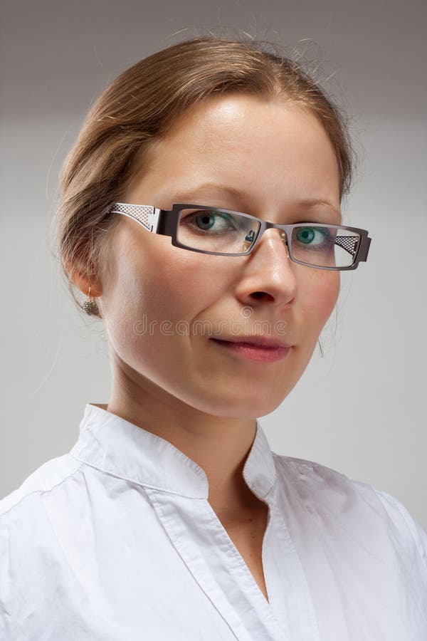 Portrait of Senior Woman Face Stock Photo - Image of isolated, hair ...